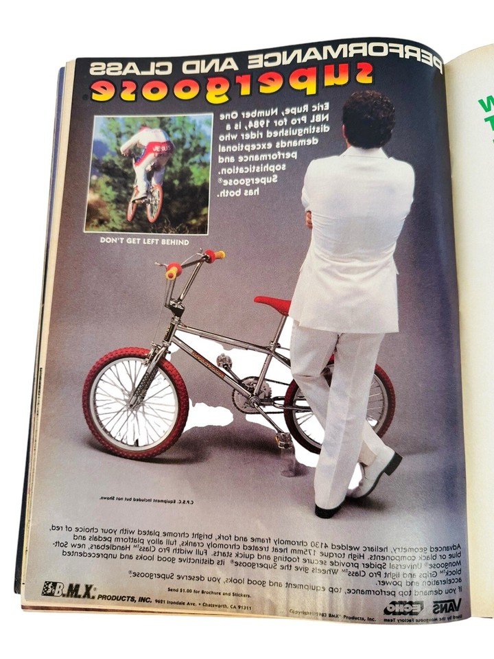 BMX Action Magazine February 1984 Old School Vintage Motorcross Bicycle ...