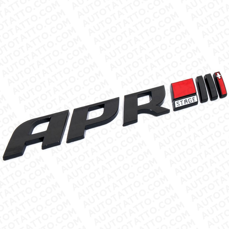 APR Stage III+ Tuning Car Trunk Decorate Badge Logo Emblem Sticker ...