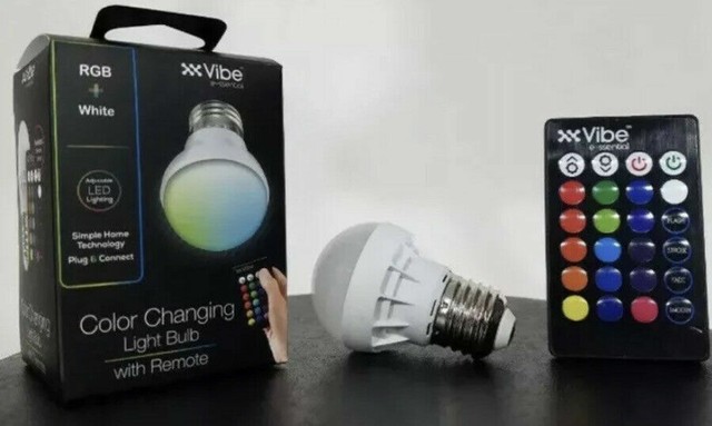 VIBE E-ssential Color Changing Light Bulb With Remote B4 for sale ...