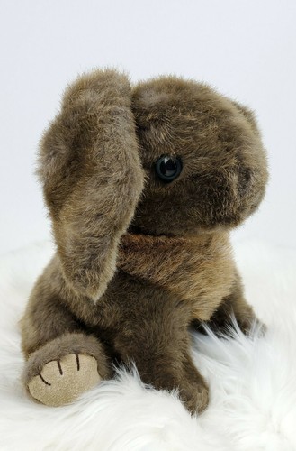 Vintage 1985 Gund Realistic Brown Sitting Bunny Rabbit Plush 10" | eBay