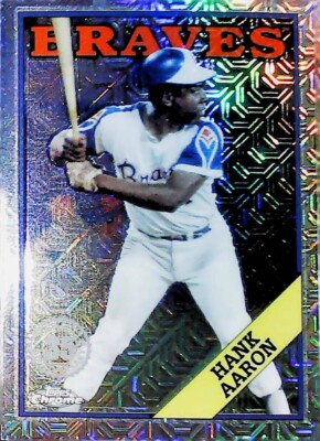 2023 Topps Update 1988 88CU-90 HANK AARON SILVER PACK MOJO REFRACTOR ...