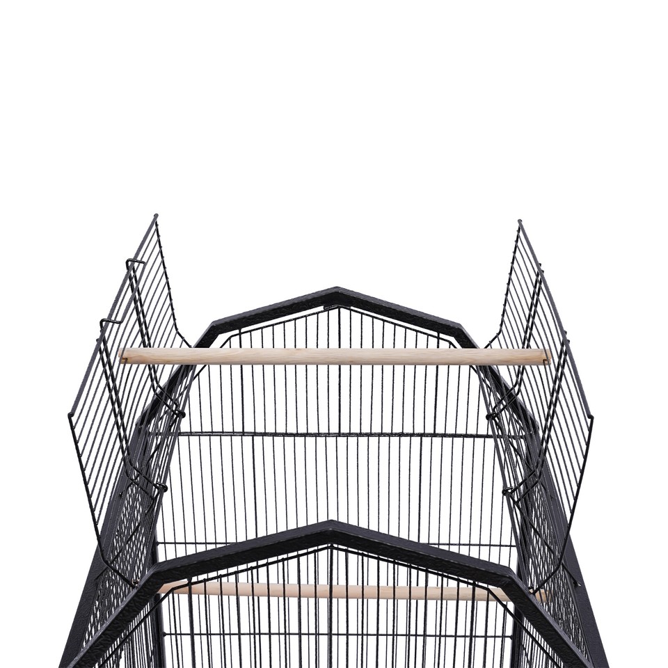 39.9'' Bird Cage Large Play Top Parrot Finch Cage Pet Supply Easy ...