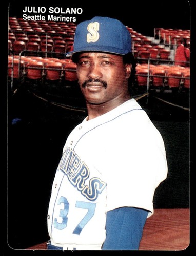 1989 Mother's Cookies Seattle Mariners Julio Solano Seattle Mariners ...