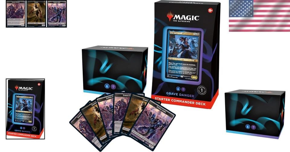 Magic Commander Deck: Grave Danger (Blue-Black) | Includes Tokens ...