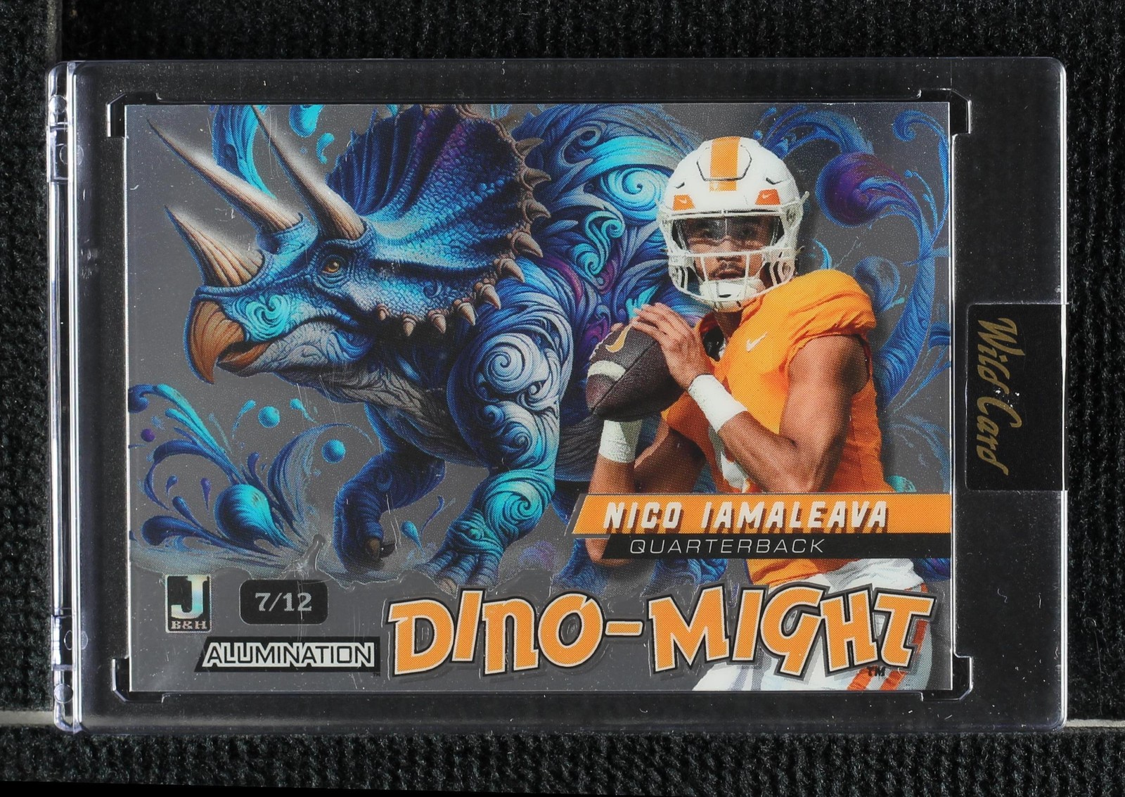 2024 Wild Card Alumination Dino-Might - Triceratops Nico Iamaleava # ...
