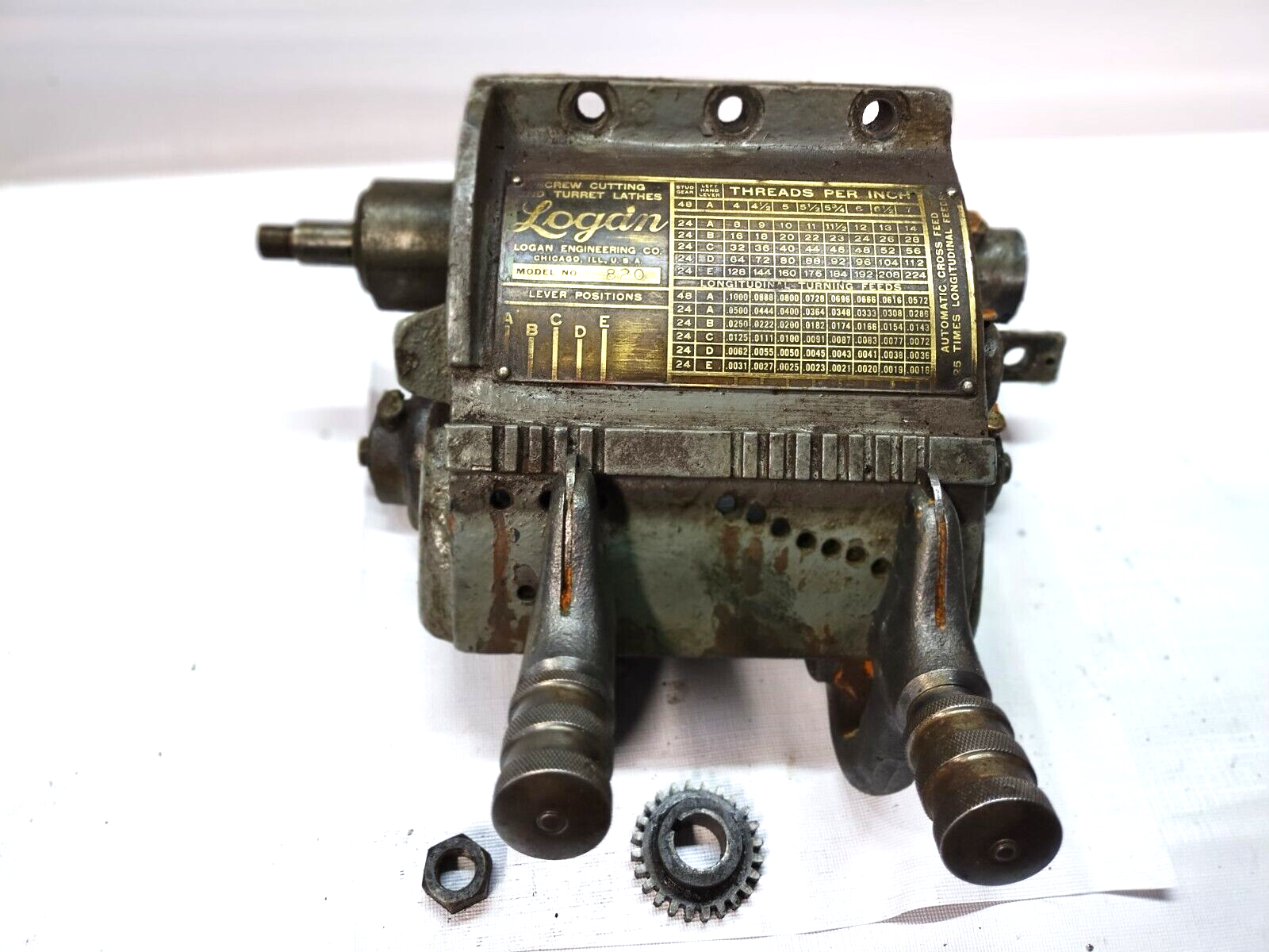 Quick Change Gear Box For 10" or 11" Logan Lathe - Gearbox | eBay