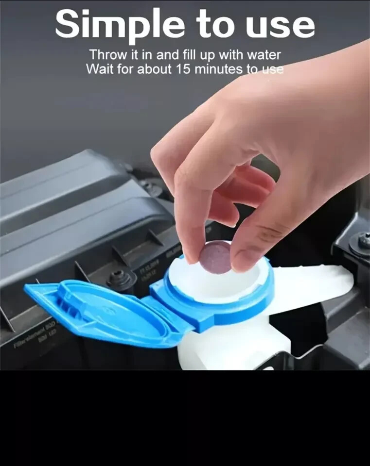 10 x CAR SCREEN WASH TABLETS + ** WINDSCREEN FLUID TABLETS , UK ...