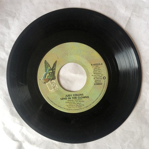 Judy Collins - Send In The Clowns / Houses 45 RPM Elektra Records Vinyl ...