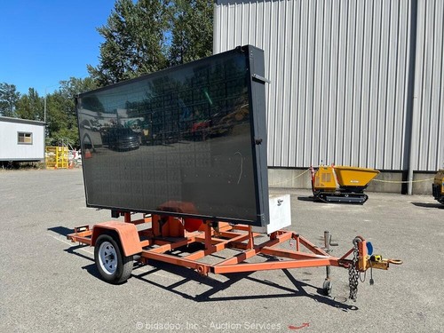 2009 Wanco WTMMB Towable Solar Maintained Message Sign Arrow Board ...