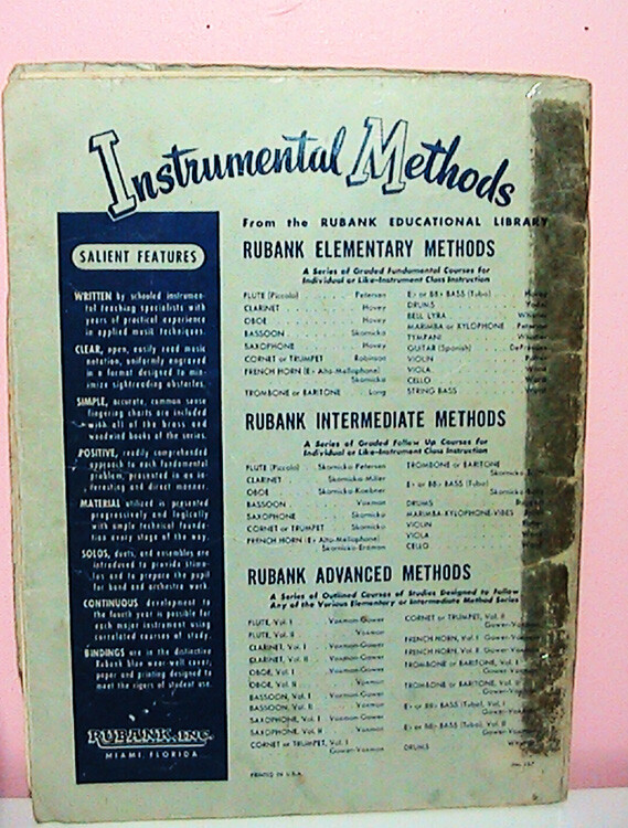 Rubank Elementary Method Drums Paul Yoder Fundamental Course for Individual Book | eBay