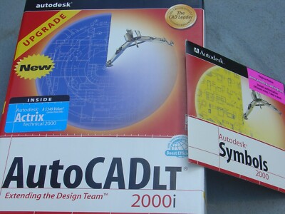 Autodesk Autocad LT Upgrade Software 2000i DVD Disk Set Booklet Actrix ...