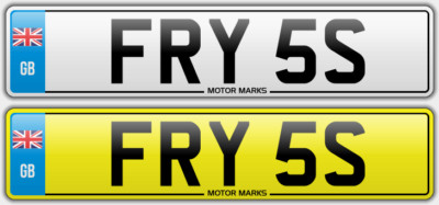 FRY 5S CHERISHED NUMBER PLATE FRY FRYS FRY CHIPS CHIPPY FRYS FRY FRY 5S ...