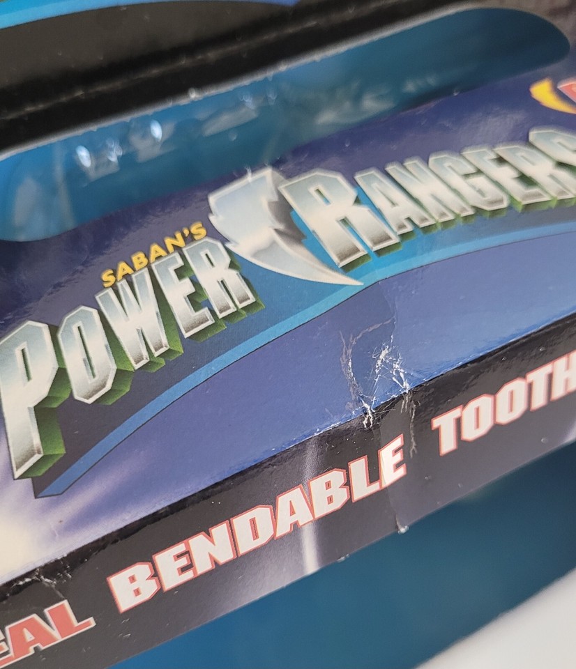 Vintage 1998 Power Rangers Real Bendable Toothbrush and Cup It Gift Set ...
