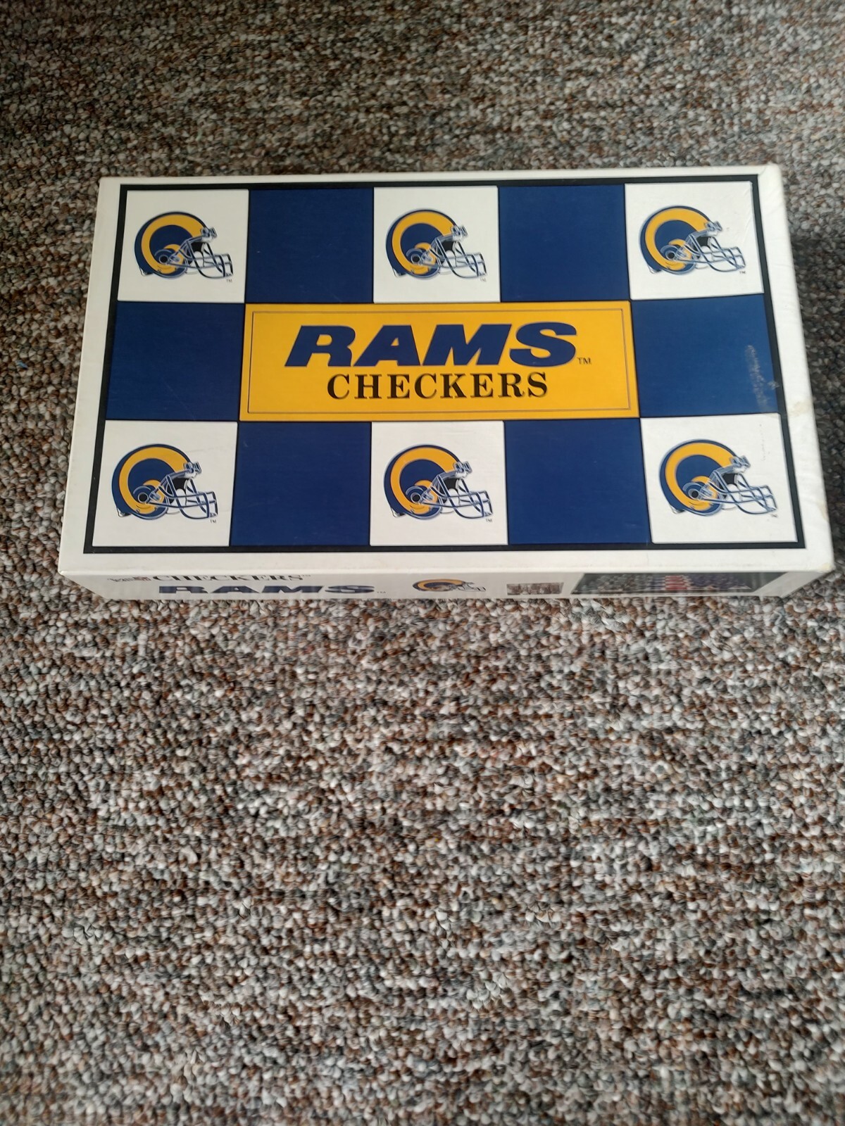 Vintage ST. LOUIS RAMS vs 49ers Checkers Game Complete 1993 | eBay