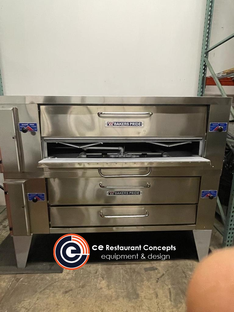 Used Bakers Pride Y600 Late Model double deck gas pizza oven Warranty ...