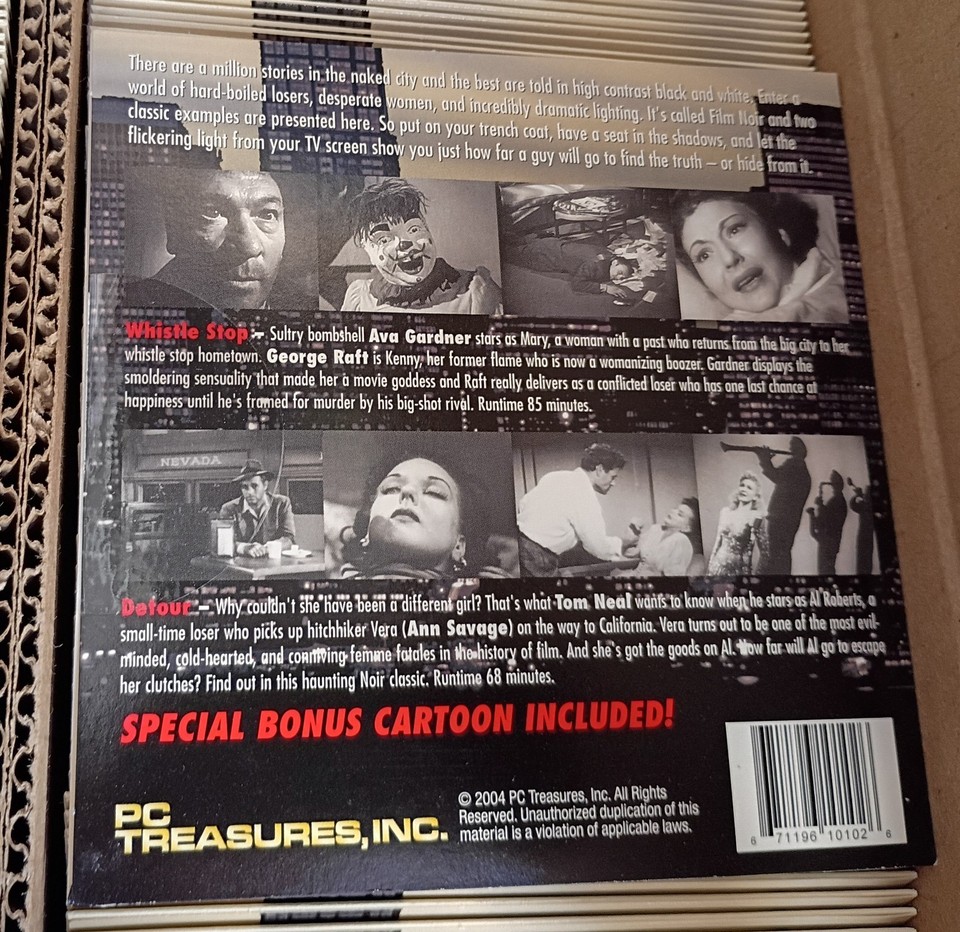 DETOUR / WHISTLE STOP Film Noir George Rapp Lot of 300+ Double DVDS | eBay
