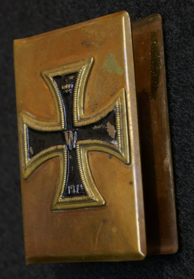 Original WW1 German Army Iron Cross Trench Art Style Matchbox Holder ...