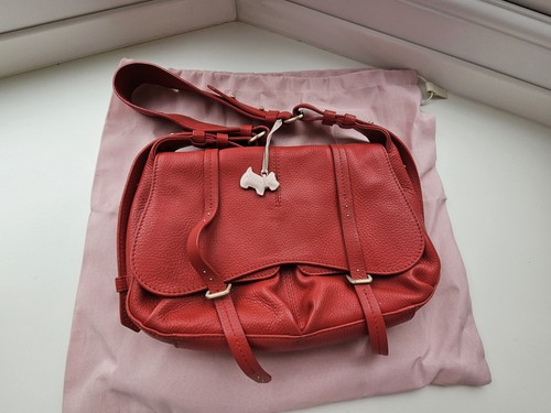 Red Radley Handbag with Storage Bag | eBay UK
