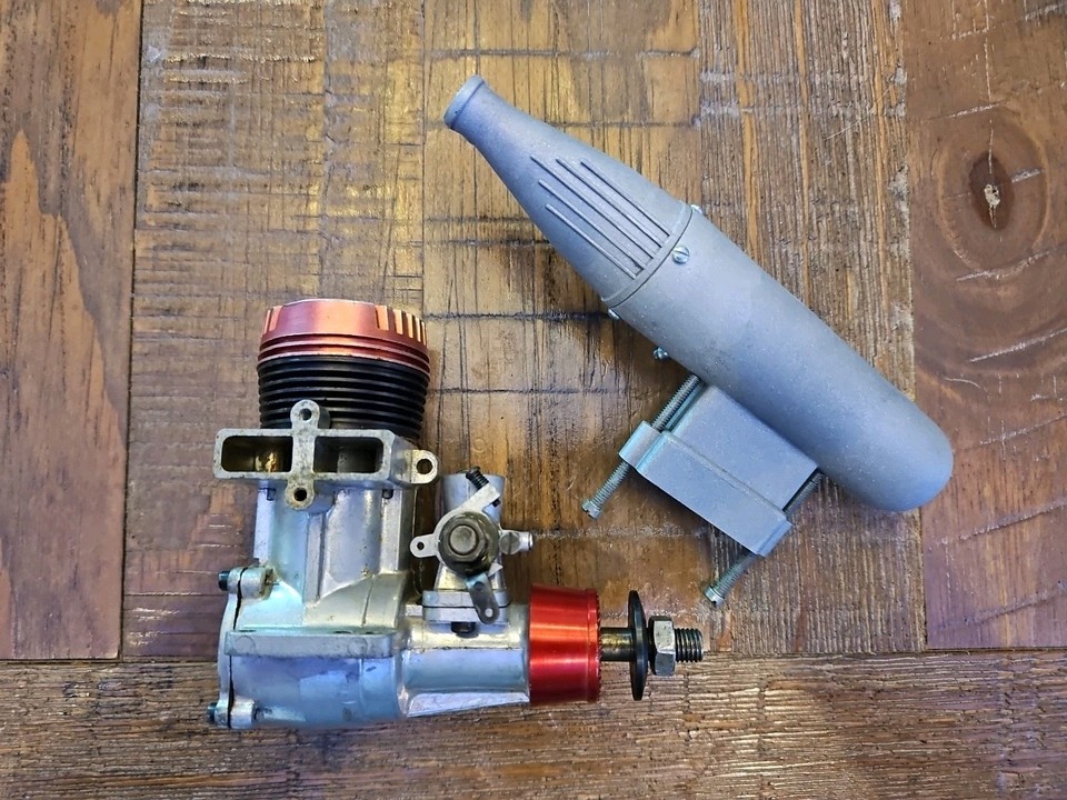 Fox Hawk 60 RC Red Head Motor Engine And Muffler | eBay