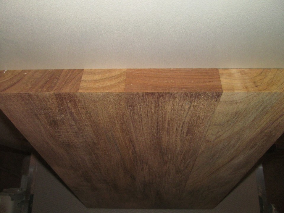 SPECIAL: TWO WIDE SANDED KILN DRIED TEAK PANELS WOOD LUMBER 25" X 10.75 ...