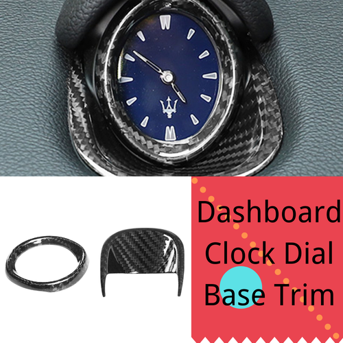 For Maserati Ghibli 2014-2021 Dashboard Clock Dial Circle Base Real ...