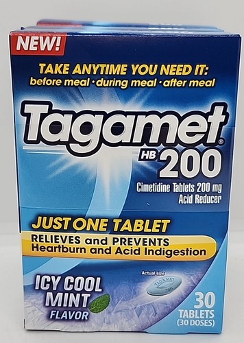 Tagamet HB 200 Mg icy mint Relieves Heartburn Acid 3 Pack | eBay
