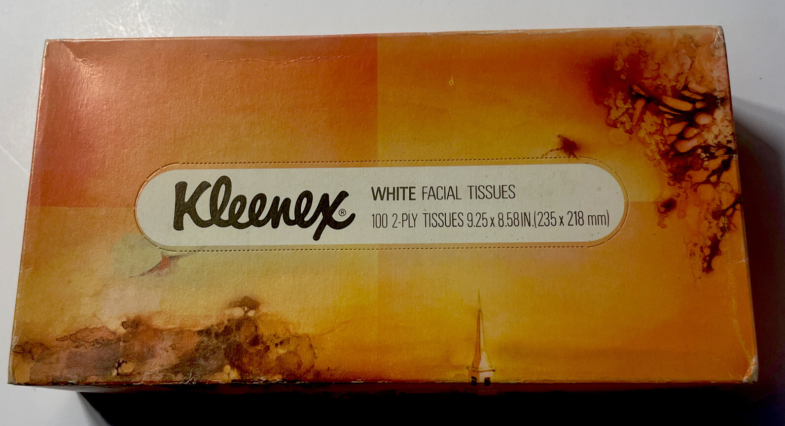 Vintage 80s Kleenex Facial Tissues Farm Fall 100 2-Ply Box Movie TV Set ...