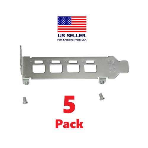 5pcs Low Profile LP Bracket for NVIDIA Quadro K1200 NVS510 P400 P1000 ...