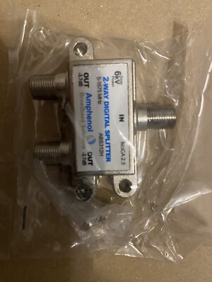 Amphenol 2-Way Digital Coaxial Splitter MoCA 2.5 ABS312H | eBay