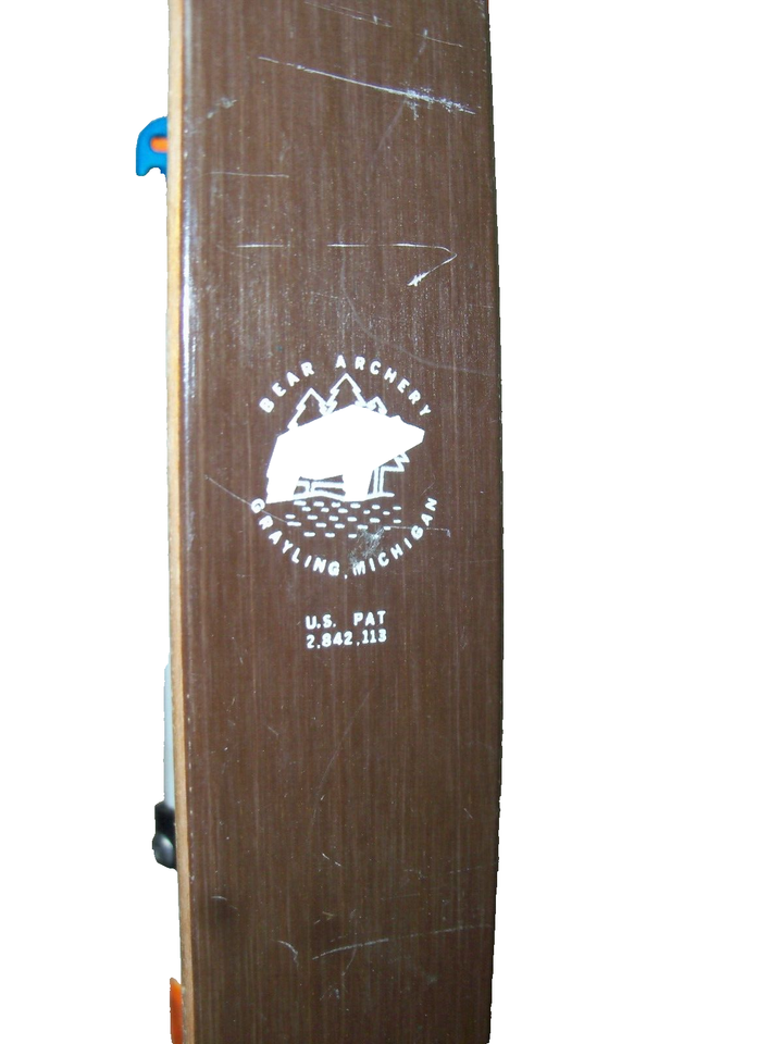 VINTAGE BEAR ARCHERY STAG HUNTER BOW FISHING RECURVE BOW APPROX. 58" 45 ...