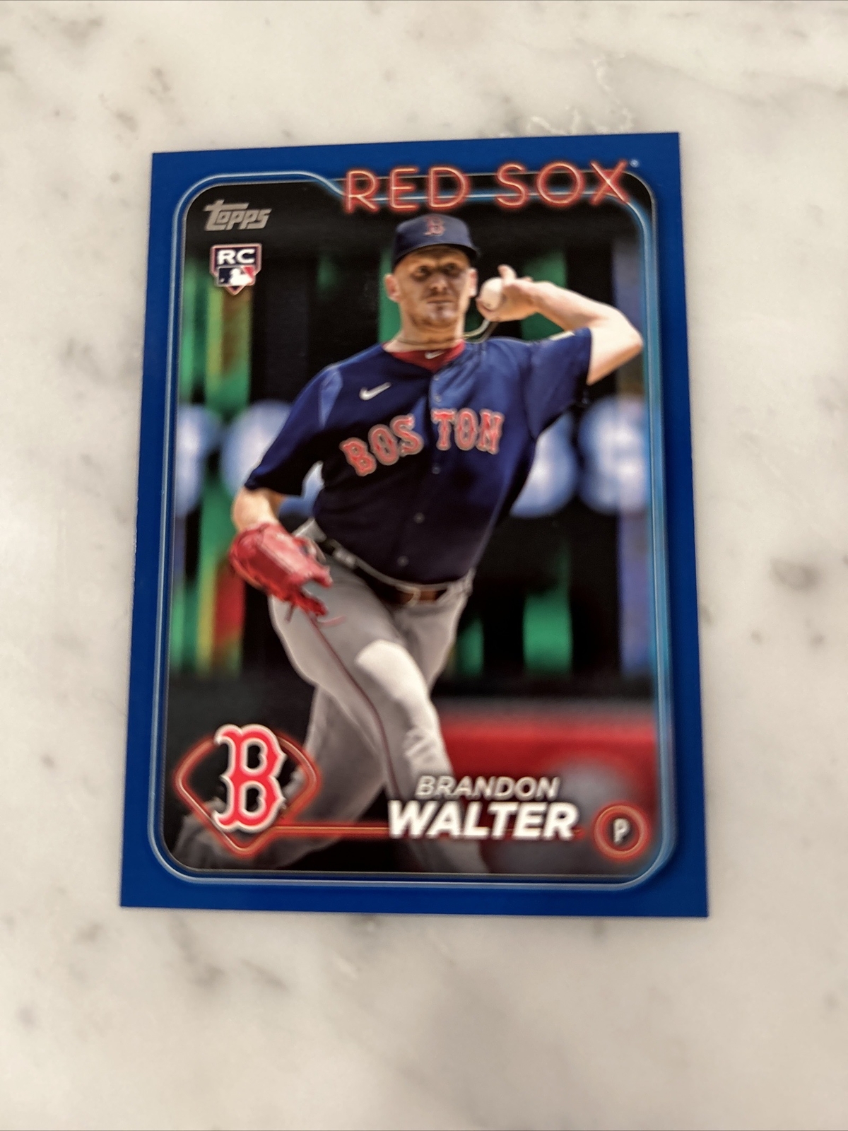 2024 Topps Series 1 Brandon Walter Rookie Red Sox Blue Border Parallel ...