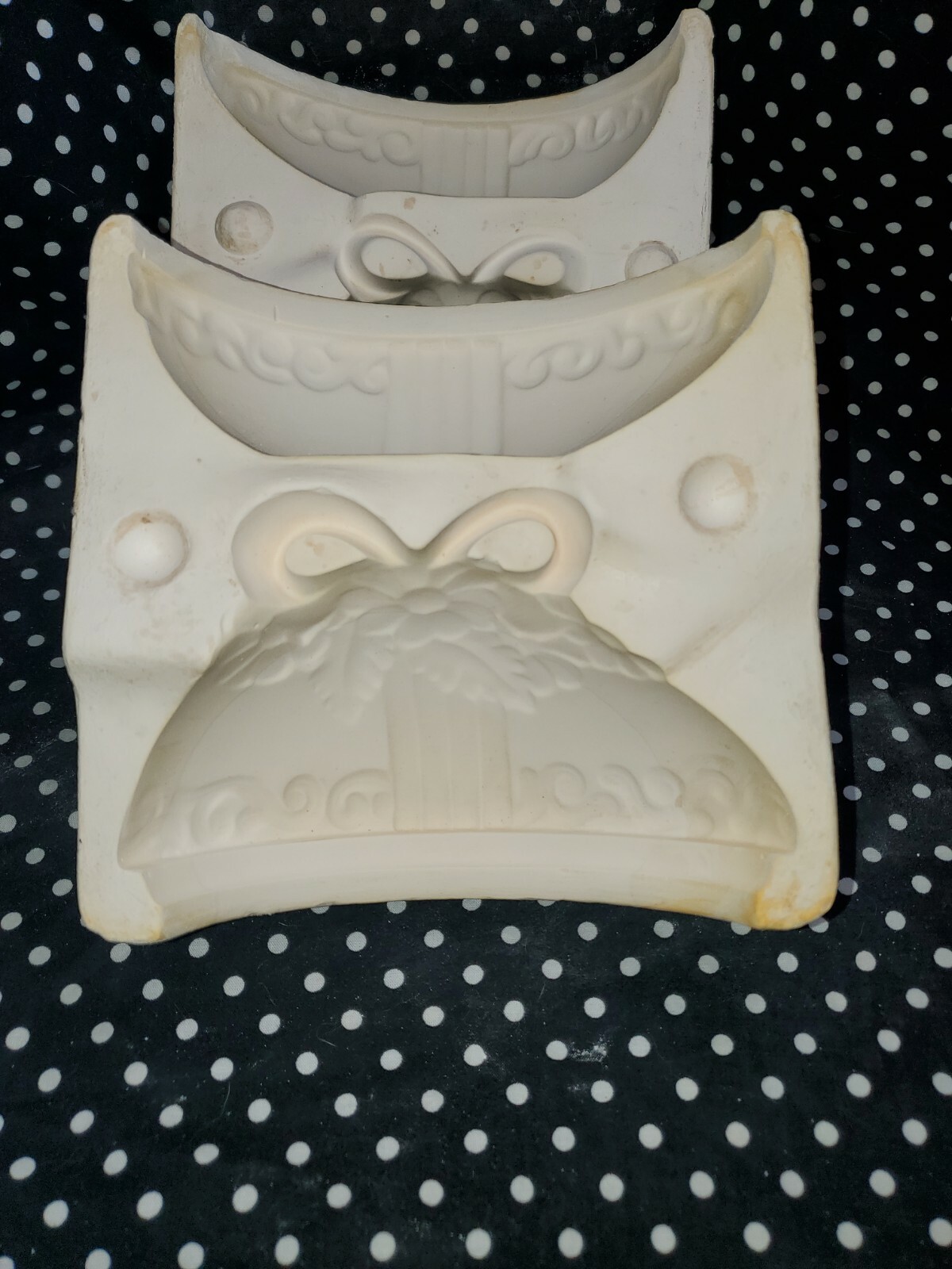 1970 Duncan Molds DM-266A Egg with a Ribbon Ceramic Slip Casting Mold ...