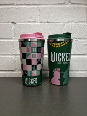 Wicked x Greggs Travel Cups Set Glinda & Elphaba Limited Edition set of ...