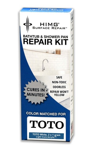 Bathtub and Shower Pan Repair Kit Compatible with Toto White Sinks and ...