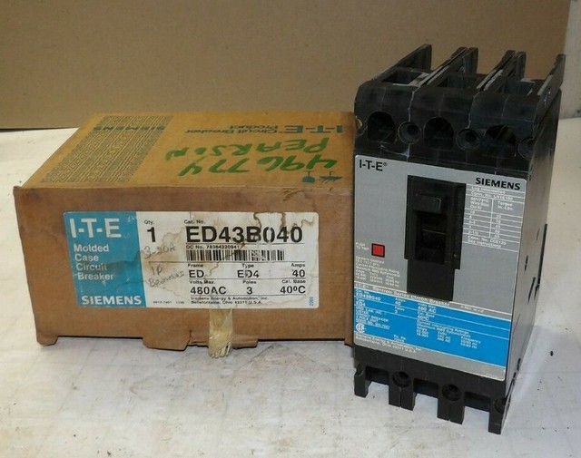 Siemens ED43B040 40 A Triple Pole Circuit Breaker for sale online | eBay