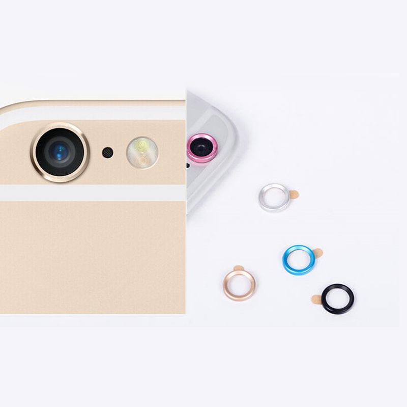 2× iPhone 6 6s plus Back Camera Metal Lens Protect Ring Circle Cover ...
