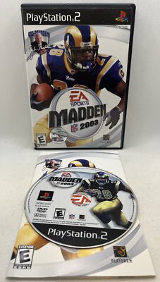 📦 Madden NFL 2003 (Sony PlayStation 2, 2002, PS2 w/ Manual, Works Great ...