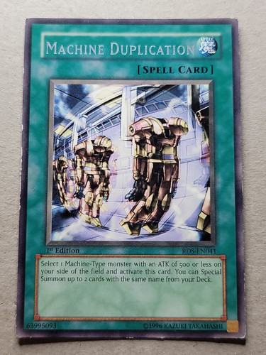 Machine Duplication - RDS-EN041 - Rare - 1st Edition - YuGiOh-MP | eBay