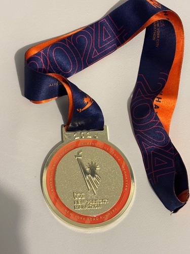 NYC New York 2024 MARATHON MEDAL Abbott World Marathon Major NEW | eBay