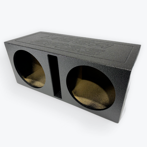 Subwoofer Box Dual 12 Inch Vented Ported Speaker Box Durable Bed Liner ...