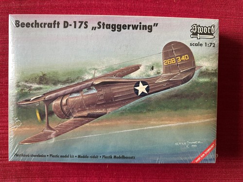 Sword Beechcraft D-17S “Staggerwing” Model Kit 1:72 Scale #72010 NEW ...