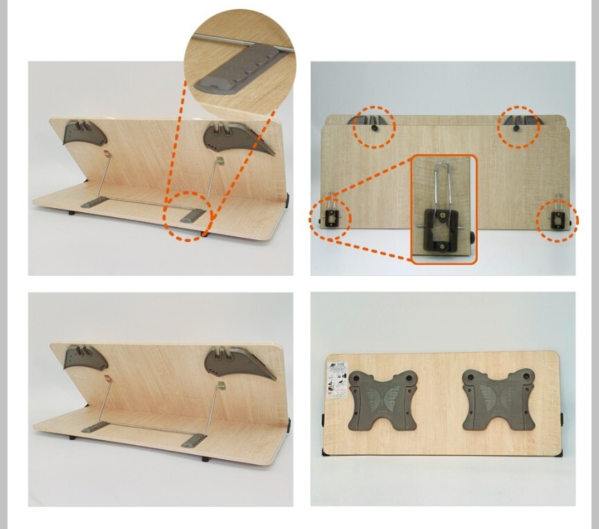 204D Nice Book Stand 2 Tier Wooden Reading Holder Desk Bookstands Bible ...