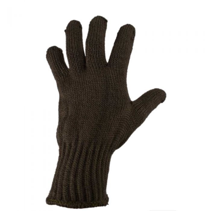 Genuine Wool Swedish Gloves Military Surplus Glove Liner Knit OD Green ...