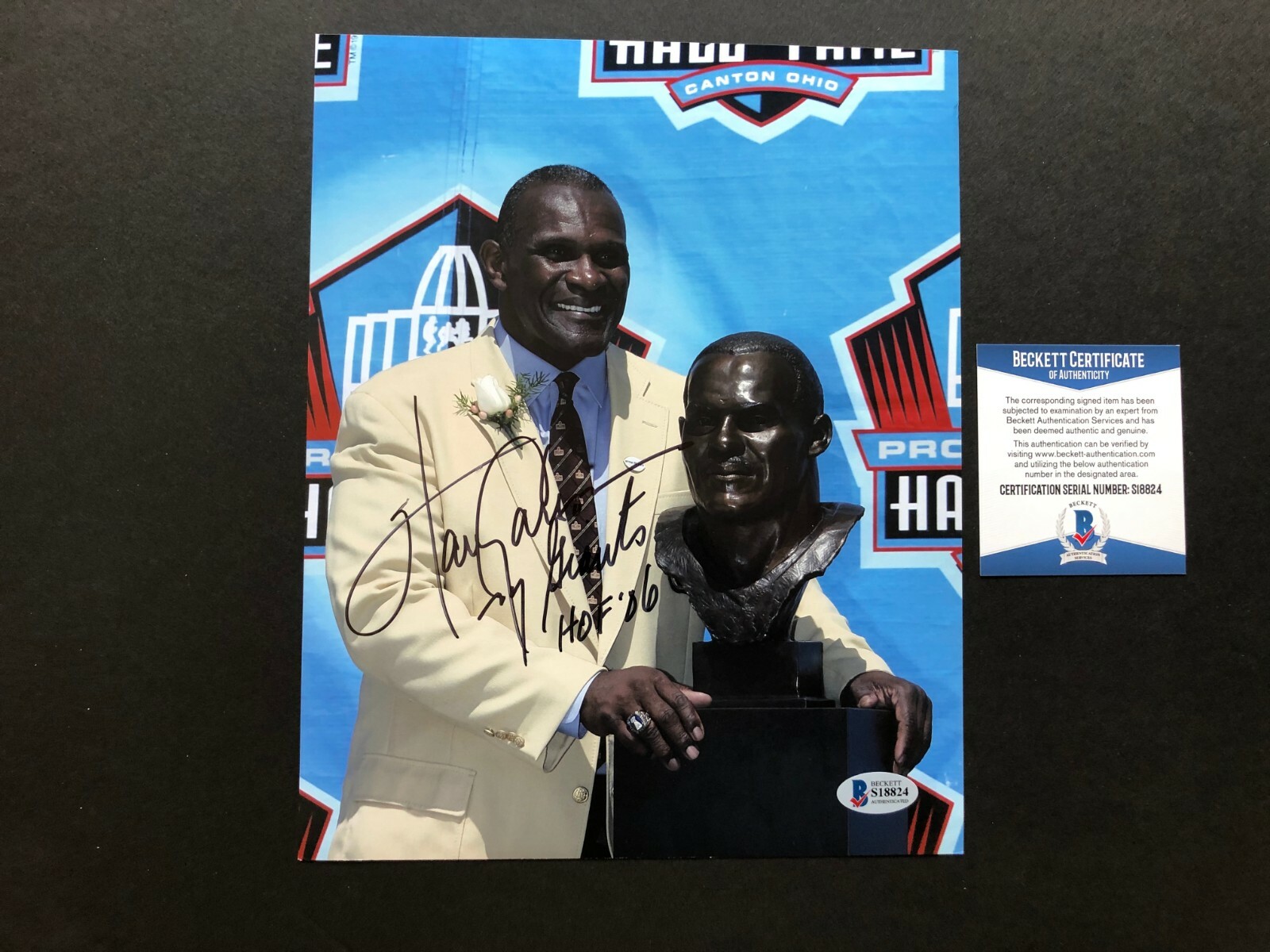 Harry Carson Hot! signed autographed Giants HOF 8x10 photo Beckett BAS ...