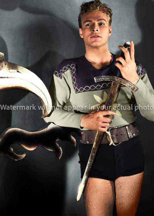 Buster Crabbe Flash Gordon RARE COLOR Photo 302 | eBay