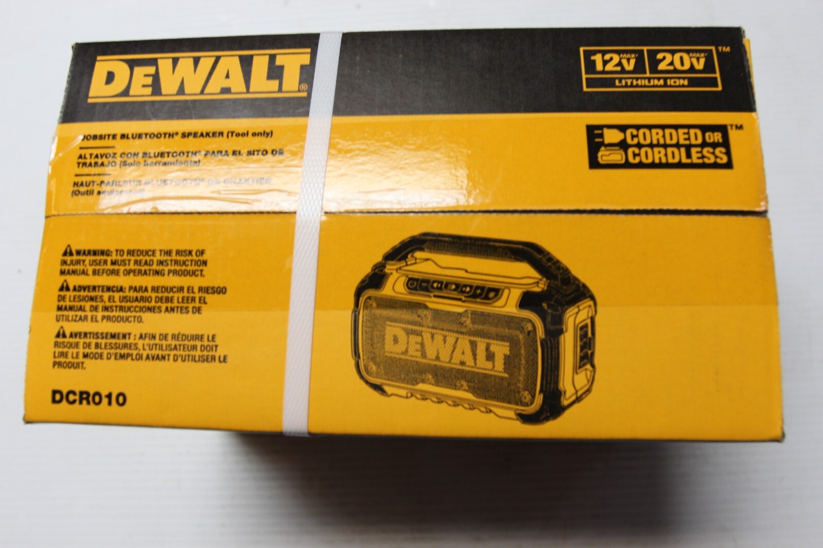 DEWALT DCR010 12V/20V Max Bluetooth Speaker - NEW (Radio Only) | eBay