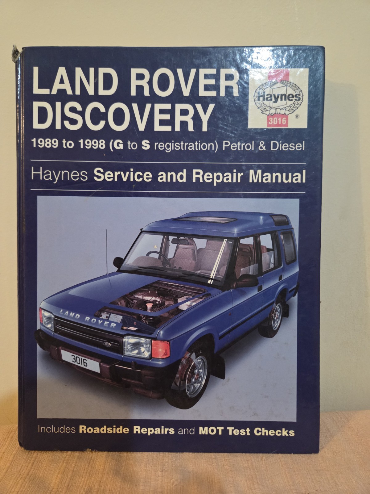 Haynes Manual Land Rover Discovery Petrol & Diesel G-S Reg 1989 - 1998 ...