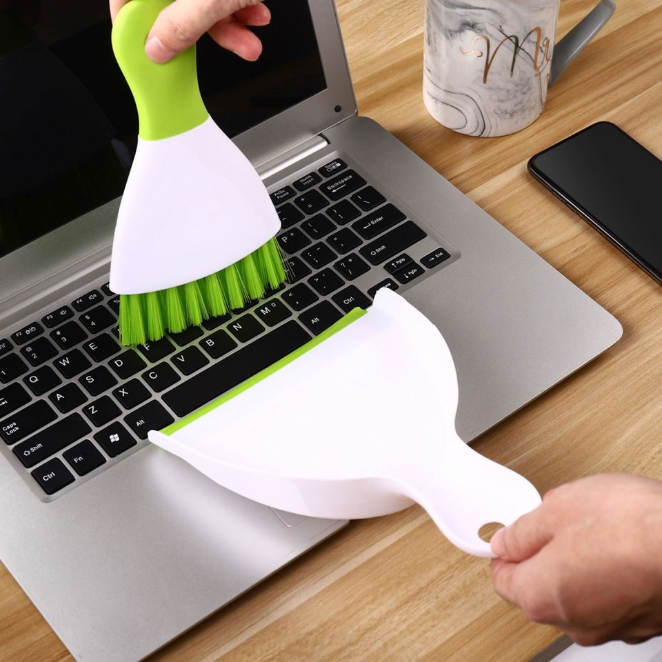 Litter Brush Small Sweeper and Dust Pan Mini Broom Dustpan Set Clean ...