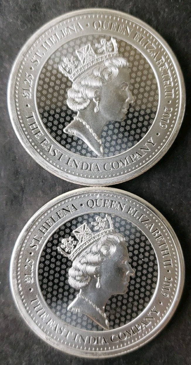 Two 2019 St. Helena 1.25 Pound 1.25oz Silver Guinea Coins | eBay