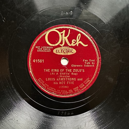 Louis Armstrong and his Hot Five Okeh 41581 HOT Jazz pre-war 10" 78 RPM ...